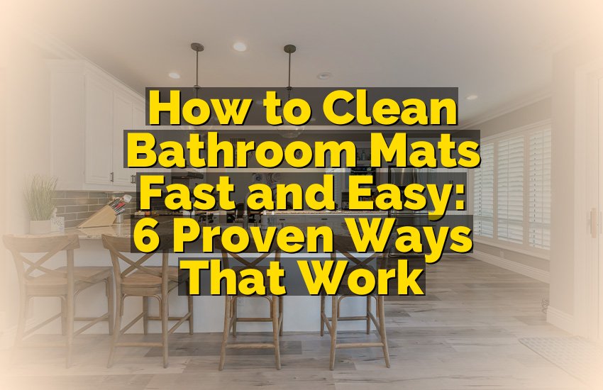 How to Clean Bathroom Mats the Easy Way (6 Steps)