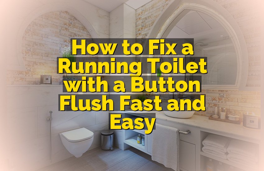 How to Fix a Running Toilet with a Button Flush (Fast and Easy)