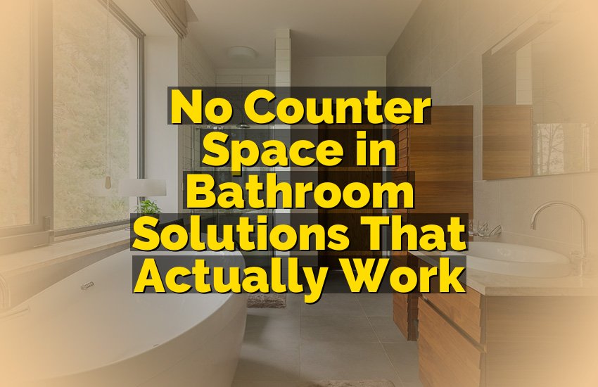 No Counter Space in Bathroom Solutions That Actually Work