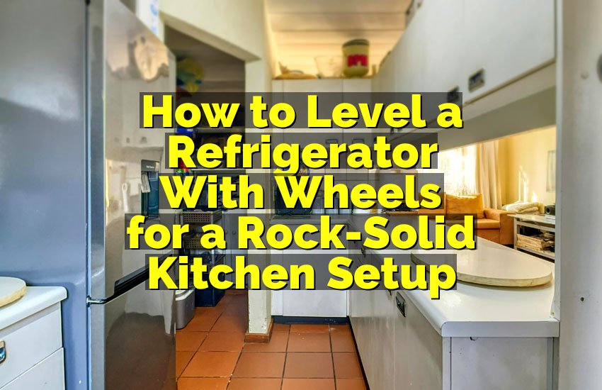 How to Level a Refrigerator With Wheels the Easy Way