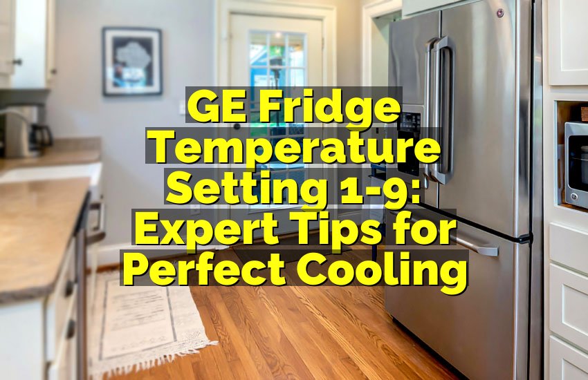 GE Fridge Temperature Setting 1-9 Made Simple and Easy