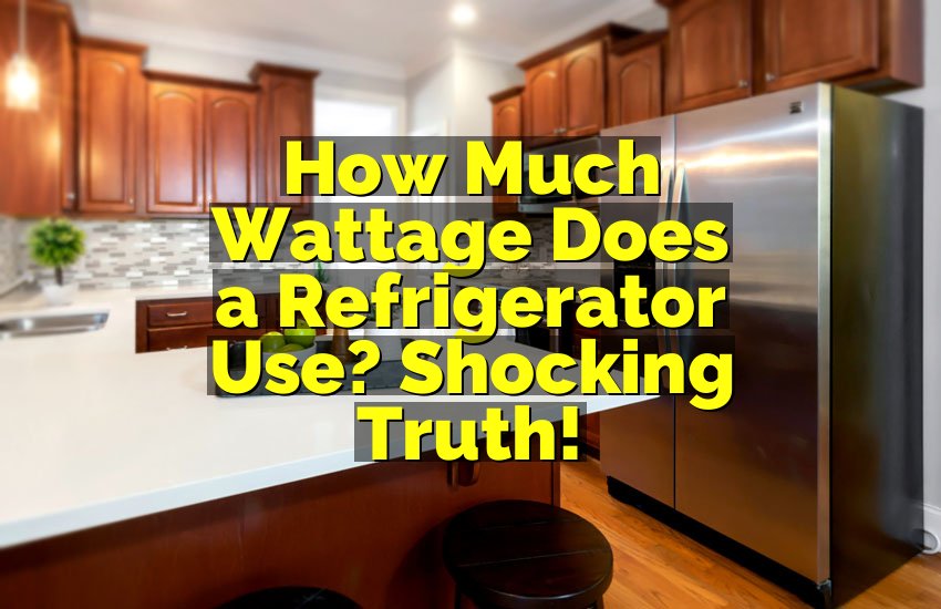 How Much Wattage Does a Refrigerator Use? Shocking Truth!