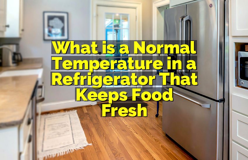 What is a Normal Temperature in a Refrigerator (Easy Guide)